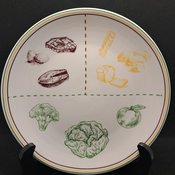 Source Unknown | Dining | Cornucopia Ceramic Portion Control Dinner ...